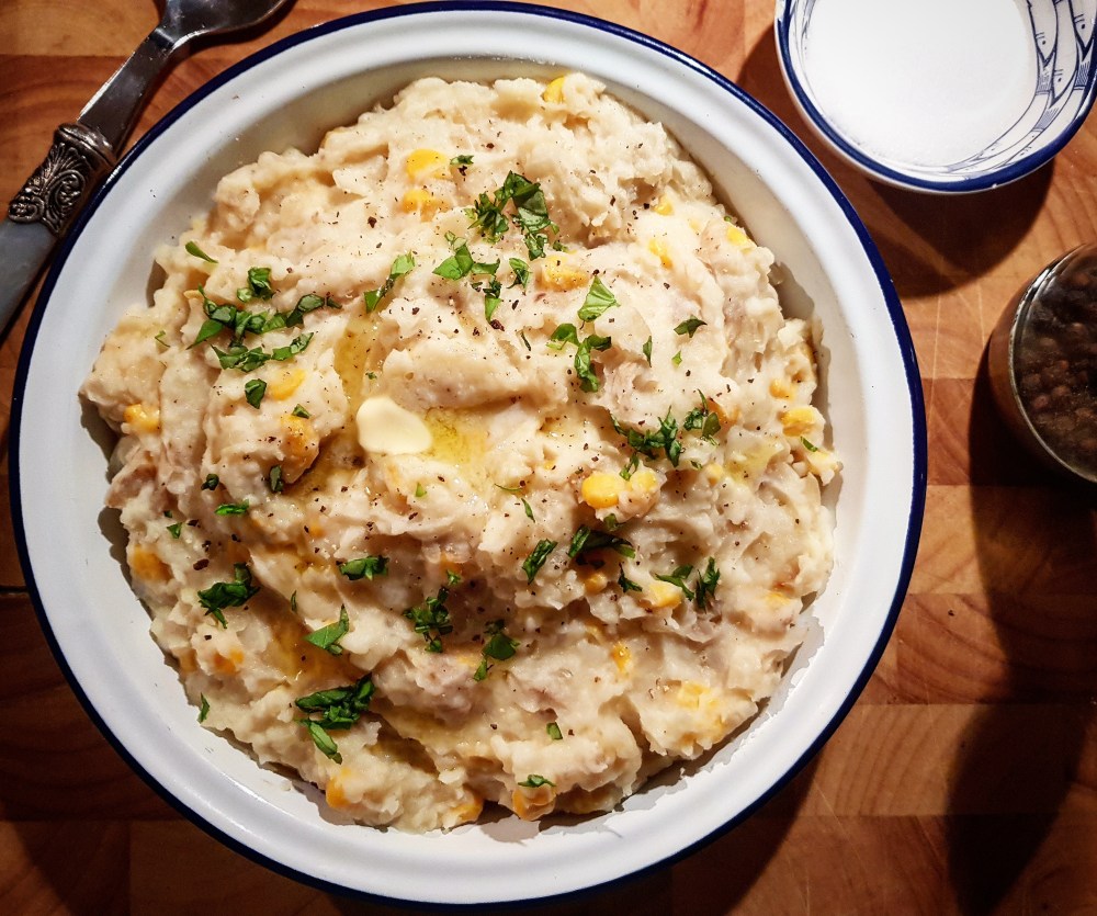 Mexican mashed potatoes with sweetcorn and garlic – Boo's Little Kitchen